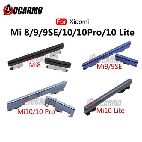 For Xiaomi Mi 8 9 10T Pro 10Pro Volume Up Down Power On Off Side Key Button For Mi 10 Lite