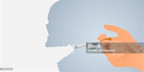 5월 31일 세계 금연의 날 배너 디자인 담배를 들고 담배를 피우는 손과 연기가 두개골로 변하여 흡연의 위험을 전달합니다 질병 경고에 대한 흡연 포스터를 중지합니다 금연