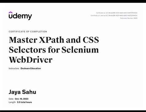 Jaya Sahu On Linkedin Udemy Selenium Webdriver Learning