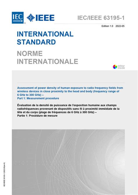 IEC IEEE 63195 1 2022 IEC Standards VDE Publishing House