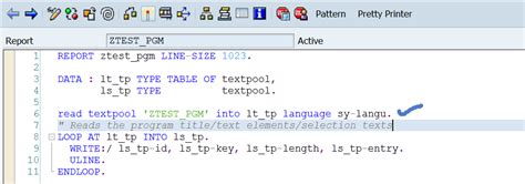 Reading Program Text Pool Sapcodes