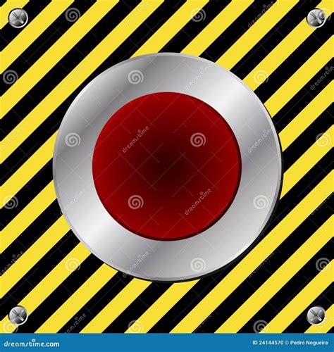 Alert Button Stock Vector Illustration Of Attention