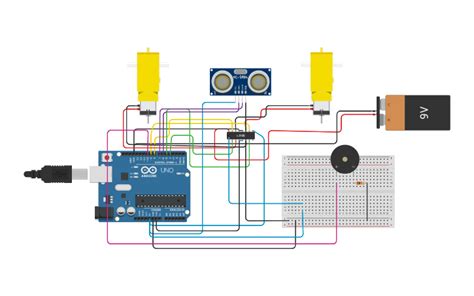 Circuit Design Sensor De Ré Tinkercad