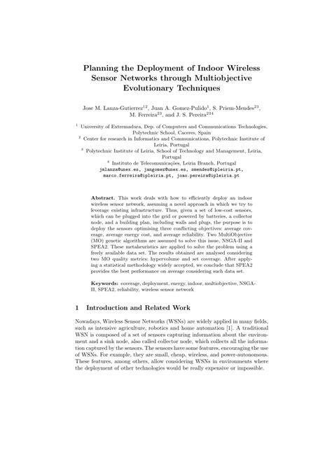 Pdf Applications Of Evolutionary Computation 18th European