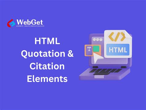 Html Quotation And Citation Elements Webget Learners