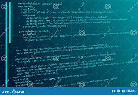 Programming Code Abstract Technology Background Computer Software Coding D Stock Image Image