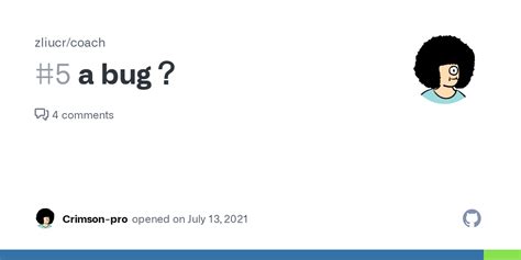 A Bug？ · Issue 5 · Zliucrcoach · Github