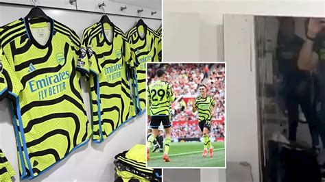 Embarrassing Footage Emerges From Arsenals Away Dressing Room After