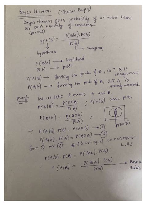 Ml Unit 3 Machine Learning Bayes Thearm Thomas Bayes Bayes