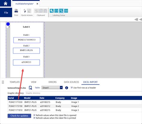 Excel Label Templates