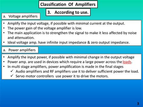 Amplifier Classes Benefits At Donald Peterson Blog