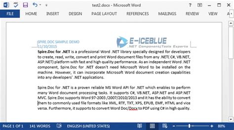 Copy Header Footer Between Word Documents In C VB NET