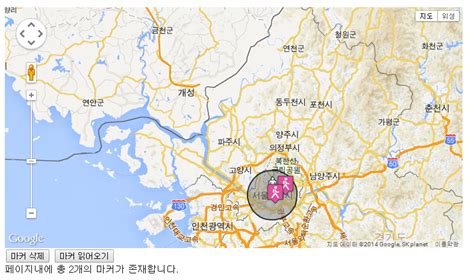 Dev 저장소 구글맵 V3 맵상에 보여지는 마커만 생성하기