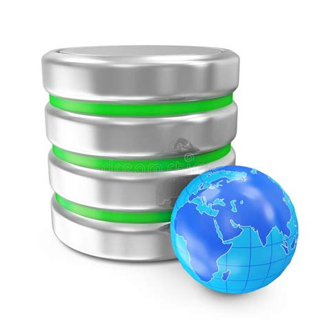 Computer Database Symbol With Folder Stock Illustration Illustration