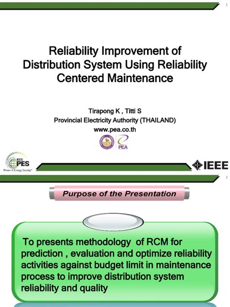 Reliability Improvement Of Distribution System Using Rcm Pdf