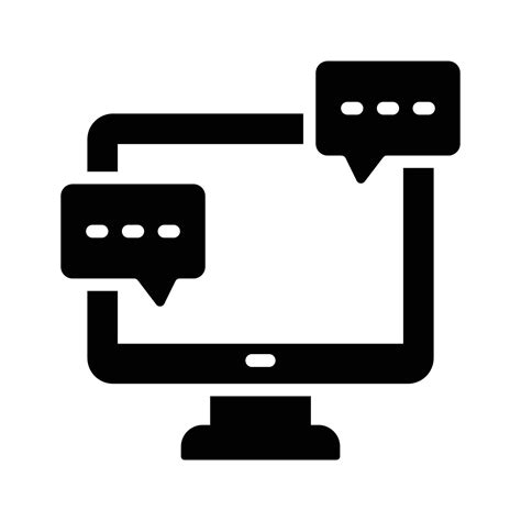 Desktop Screen Displaying Messaging Communication Interface 54388480 Vector Art At Vecteezy