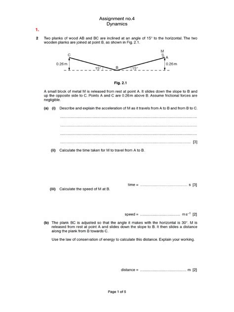 Assignment No4 Dynamics Pdf