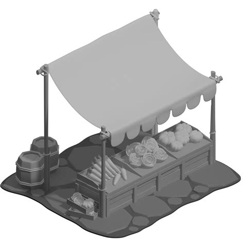 Овощная палатка / digital art :: арт клуб :: Isometric :: blender ...