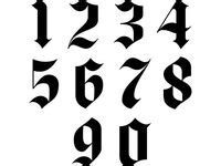 Number Fonts