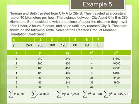 Pearson Product Moment Correlation Coefficient Pptx Physics Science