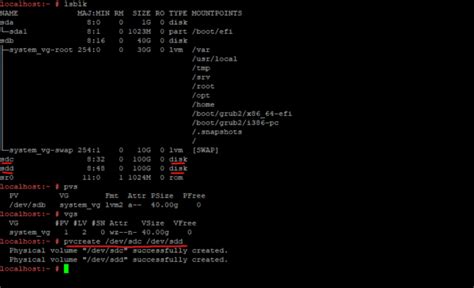 Linux Lvm Create A New Volume Group And Logical Volumes