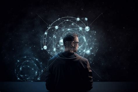 研究粒子行为物理学家 D概念图图片素材 正版创意图片 摄图网