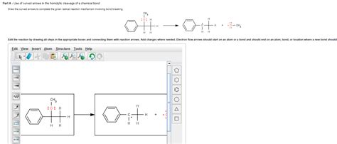 Solved Part A - Use of curved arrows in the homolytic | Chegg.com