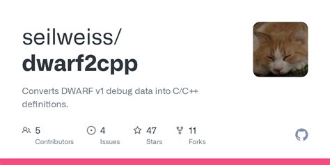 Github Seilweiss Dwarf Cpp Converts Dwarf V Debug Data Into C C Definitions