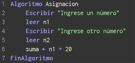 En qué consiste la asignación de una variable en Algoritmos con PSeInt