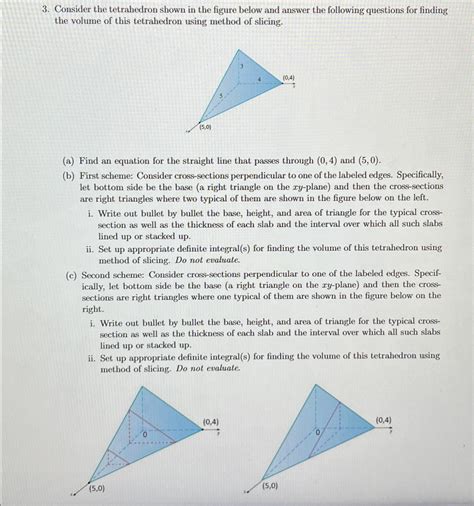 Consider The Tetrahedron Shown In The Figure Below Chegg Com