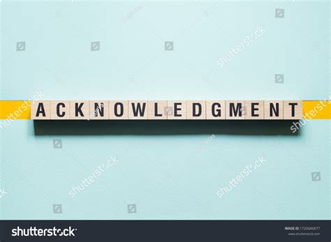 Acknowledgement Word