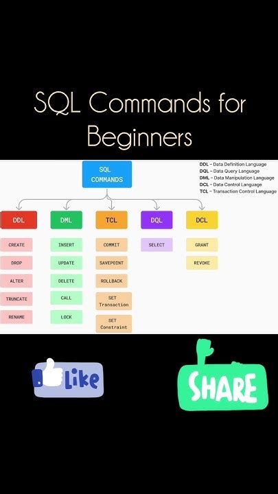 Types Of Sql Commandscreatedatabase And Tables In Sql Server Sql Full