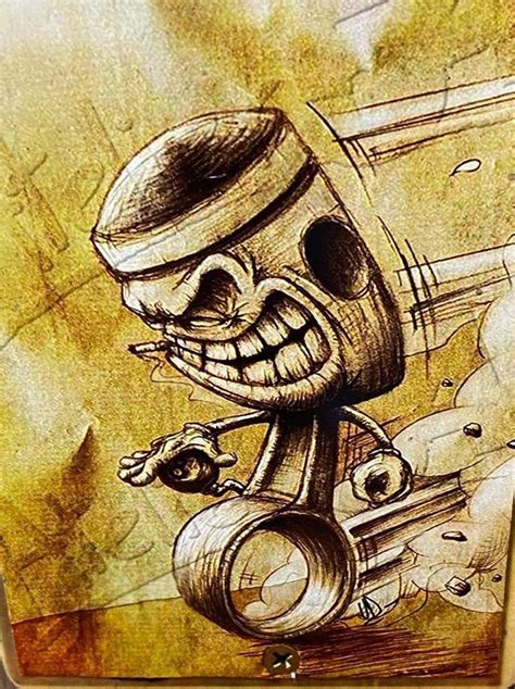 Motorcycle Piston Tattoo Idea In 2024 Art Drawings Sketches Creative Art Drawings Sketches