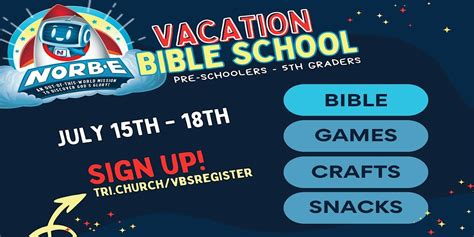 Norb E Space Theme Vacation Bible School Vbs Trinity Church Chicago
