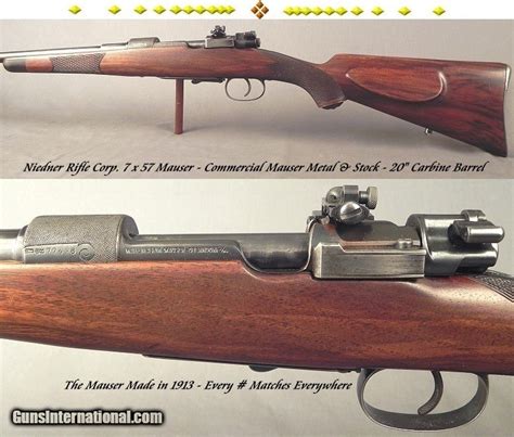 Niedner Rifle Corp 7 X 57 Mauser Carbine Commercial Mauser Metal