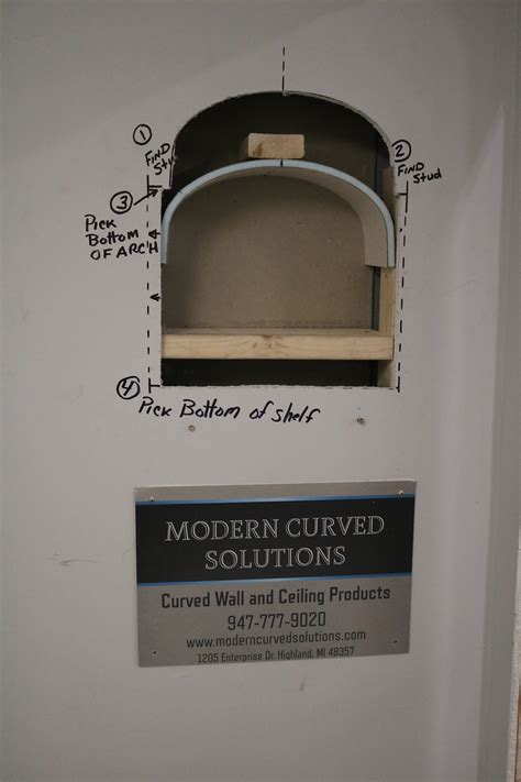 How To Build A Recessed Shelf With An Arch