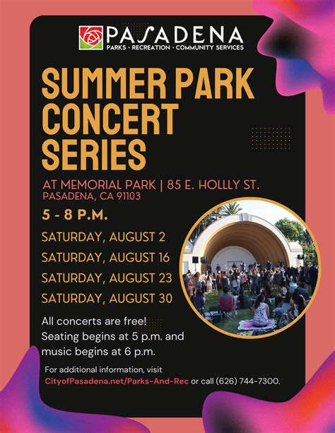 Events For May 2026 City Of Pasadena