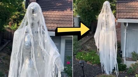 Easy Diy Halloween Packing Tape Ghost Tutorial Diy Joy