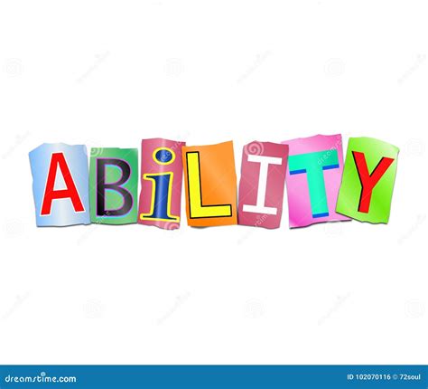 Ability Word Concept Stock Illustration Illustration Of Capacity