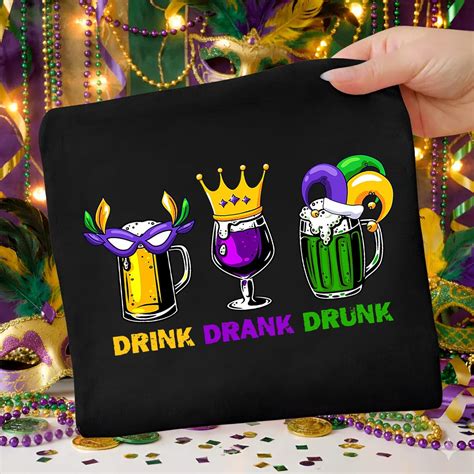 Mardi Gras Drink Drank Drunk Png Bundle Let The Good Times Roll