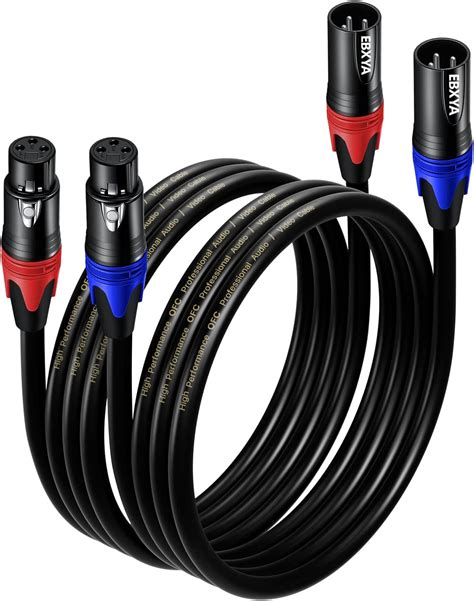 Buy Ebxya Xlr Cables 3 Feet 2 Pack Xlr To Xlr Microphone Cable 3 Pin