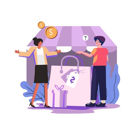 Face To Face Selling Flat Style Illustration Design 10596566 Vector Art At Vecteezy