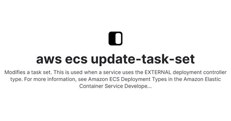 aws ecs update task set fig