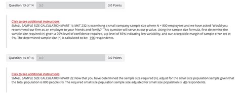 solved click to see additional instructions small sample