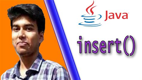 Stringbuffer Class Insert Method Youtube