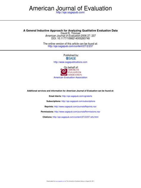 a general inductive approach for analyzing qualitative evaluation data