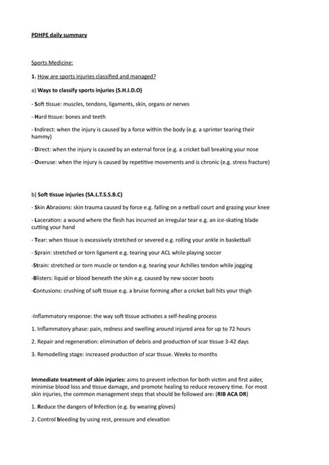 Pdhpe Full Syllabus Notes Personal Development Health And Physical Education Year 12 Hsc