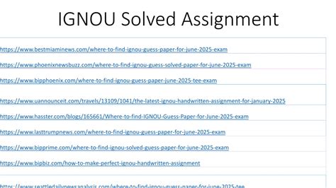 Ppt Ignou Solved Assignment Powerpoint Presentation Free Download Id 14333385