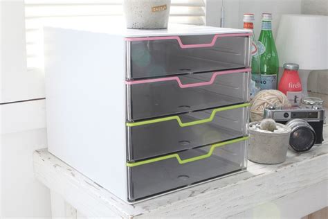 데스크수납·정리 서류 정리함 문서 보관함 A4용지 사무용품정리 데코 투명 서류함 4단 오늘의집 쇼핑