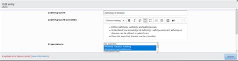 System Error With Multi Select And Link Lookup Table DataTables Forums